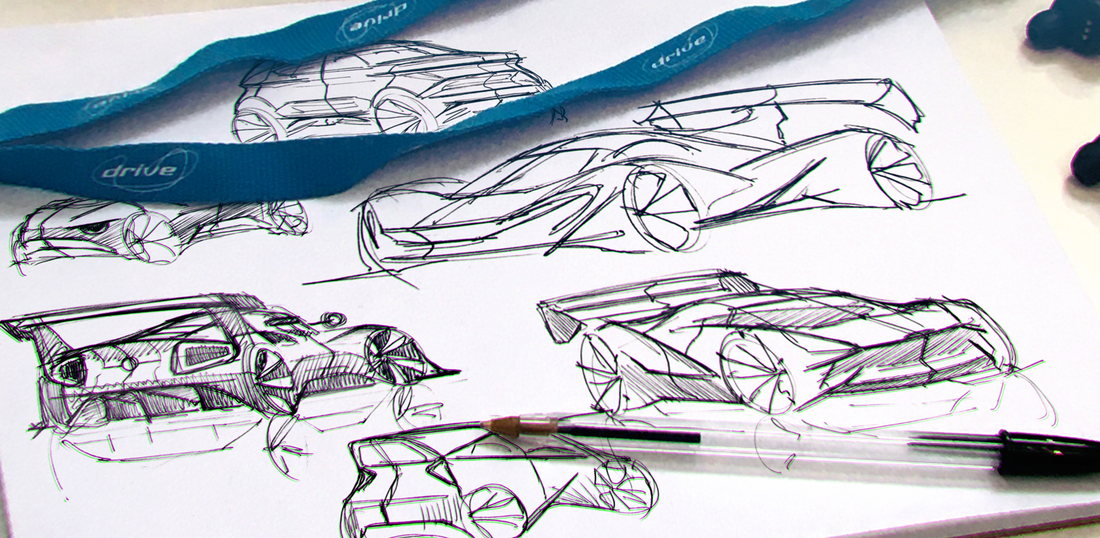 Coventry Automotive Design Drive Sketchbook Award Winner - Tom Hylton